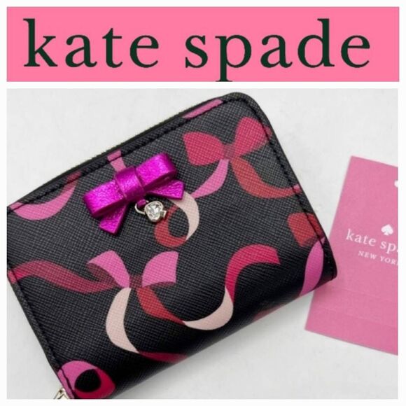 kate spade | Bags | Kate Spade Wrapping Party Small Zip Around Wallet ...